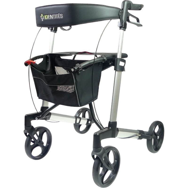 Rollator 4 Roues Léger et Pliable | Déambulateur avec Siège et Freins
