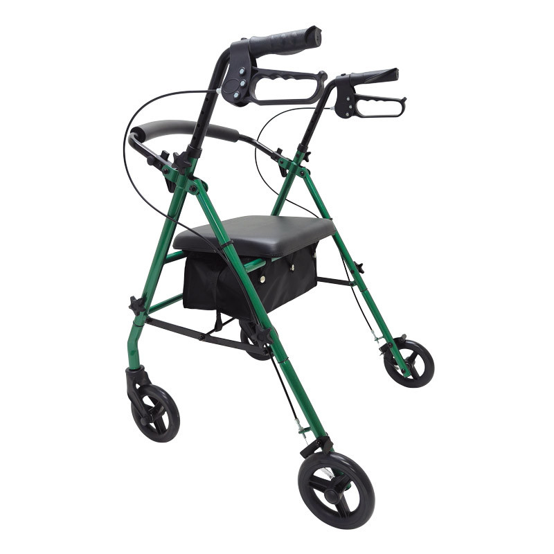 Rollator 4 Roues Acier Pliant 150 kg - Déambulateur | Orvimed