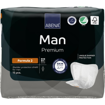 Abena Man Formula 2 – Protection anatomique homme incontinence légère